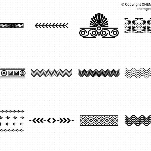 Aztec Borders - Etsy