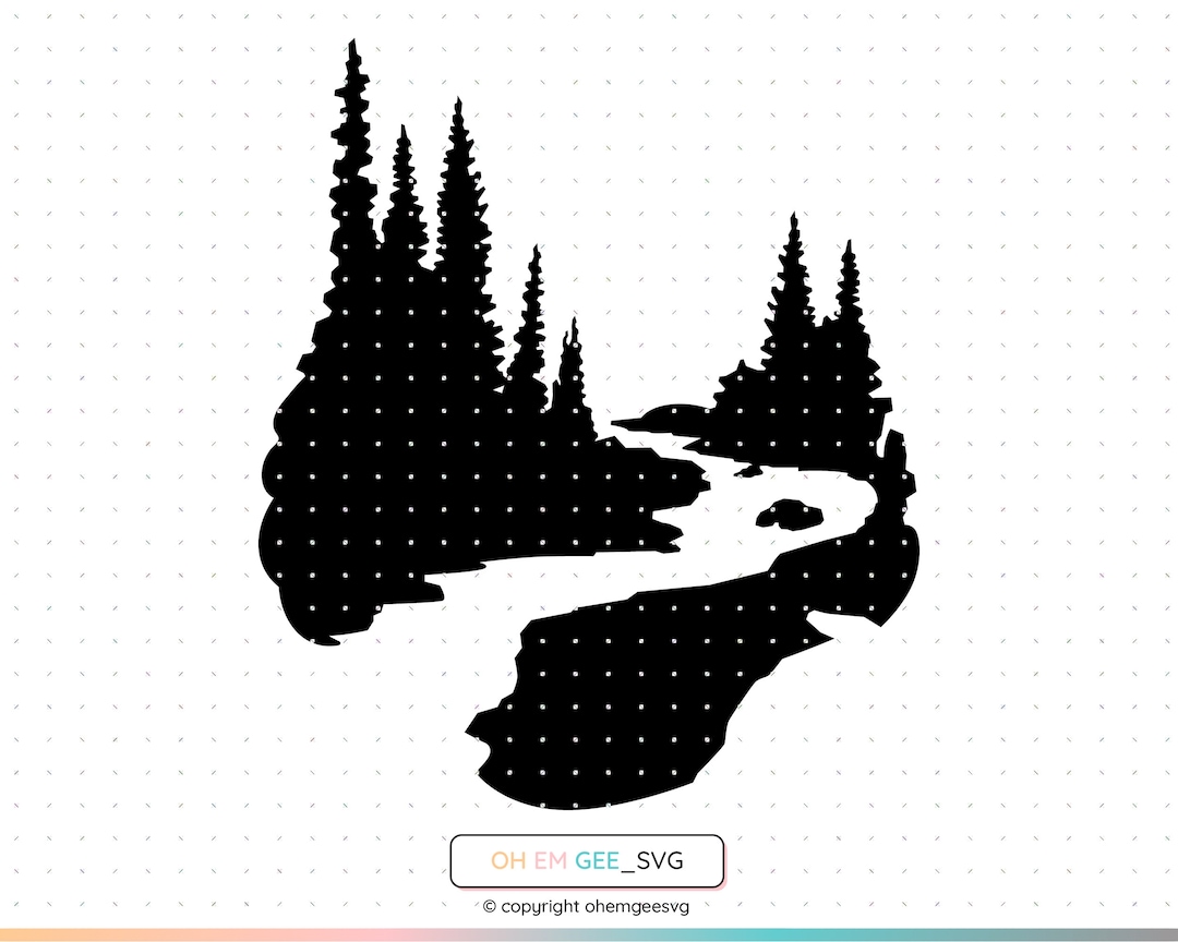 River Svg, Nature Scene Png, River Scene Clipart, Landscape Dxf ...