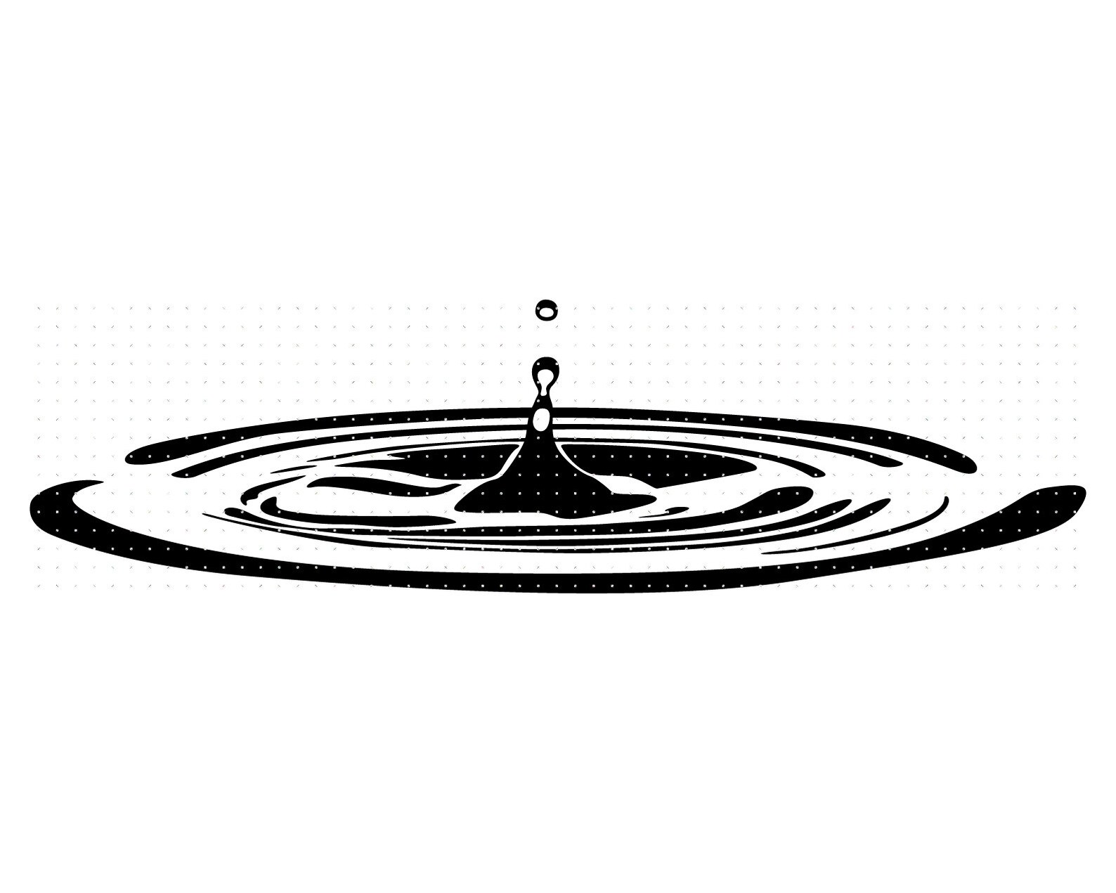 Water Ripple SVG Water Ripple Silhouette Water Ripple | Etsy