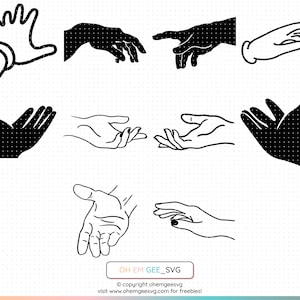 Hand Reaching Out Svg Hand Sign Png Hands Dxf Hands Eps - Etsy