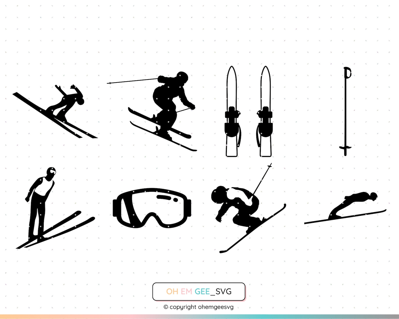 Skiing SVG Bundle Skiing Png Ski Jumping Clipart Ski Dxf - Etsy