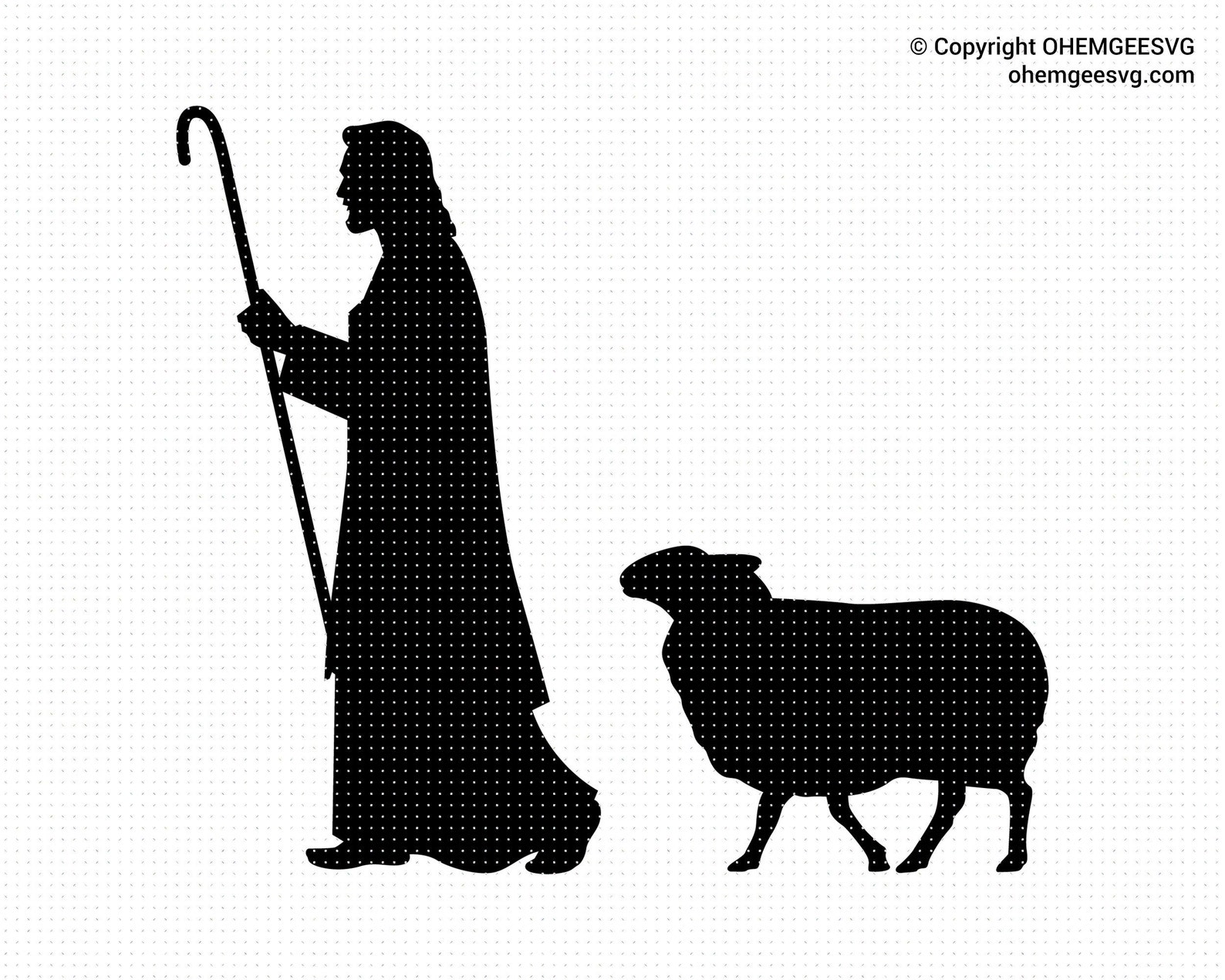 Shepherd With Sheep Svg Jesus and Lamb Png Christ and Lamb - Etsy UK