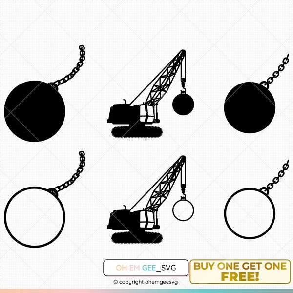 Wrecking Ball Svg - Etsy