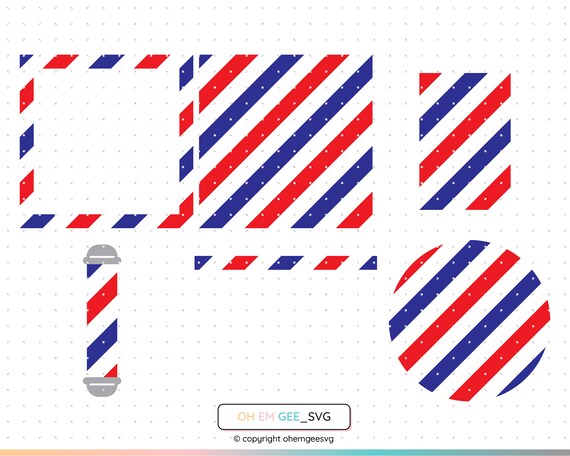 Barber Shop Svg Barber Pole Png Barber Stripes Clipart - Etsy