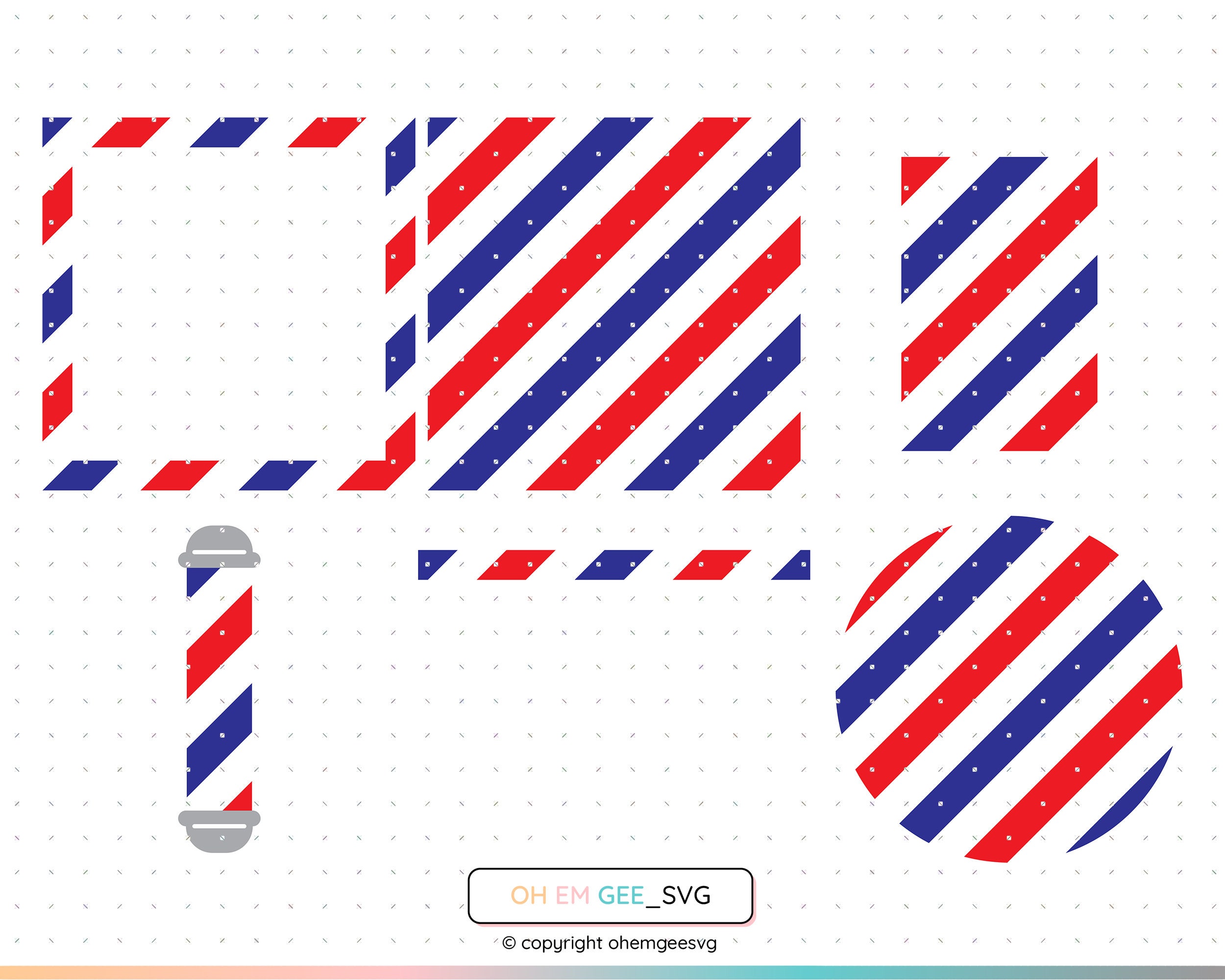 Barber Shop Svg Barber Pole Png Barber Stripes Clipart - Etsy España