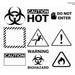 Caution Sign SVG Bundle, Caution Sign Svg, Danger Sign Png, Warning ...