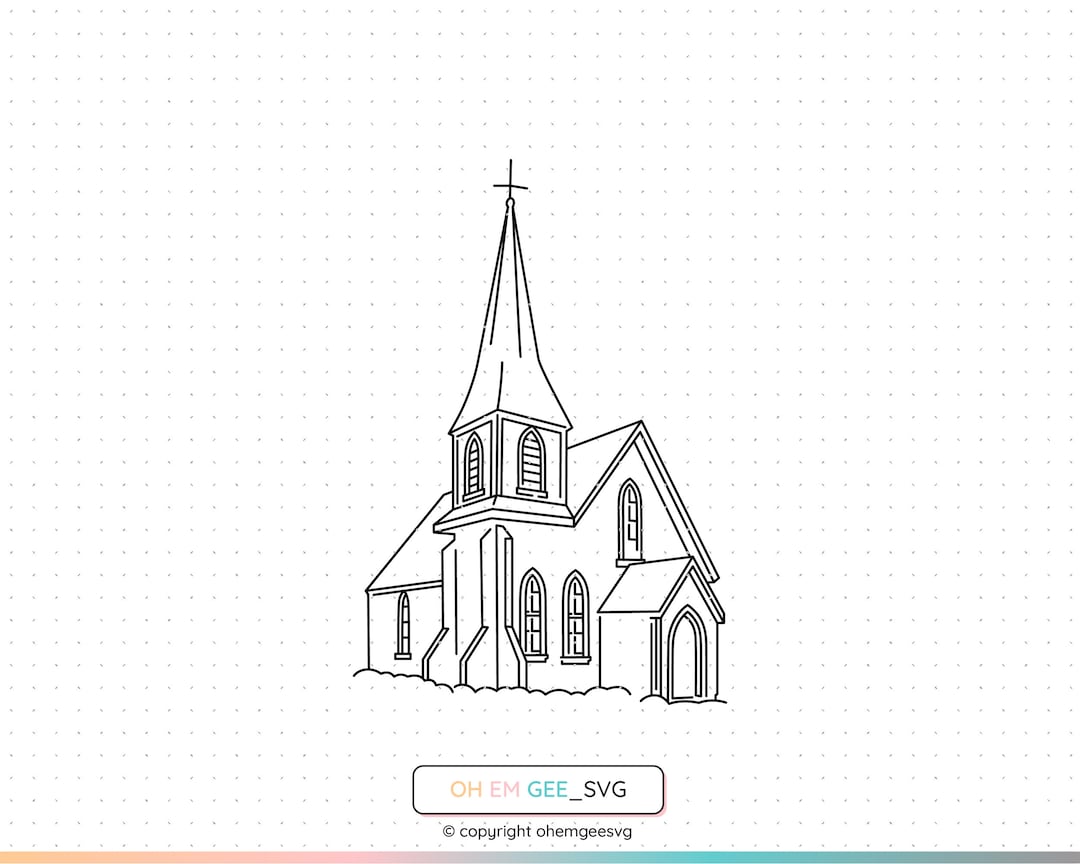 Old Wooden Church Saved in Svg and Png Files, Old Church Clipart, Old ...