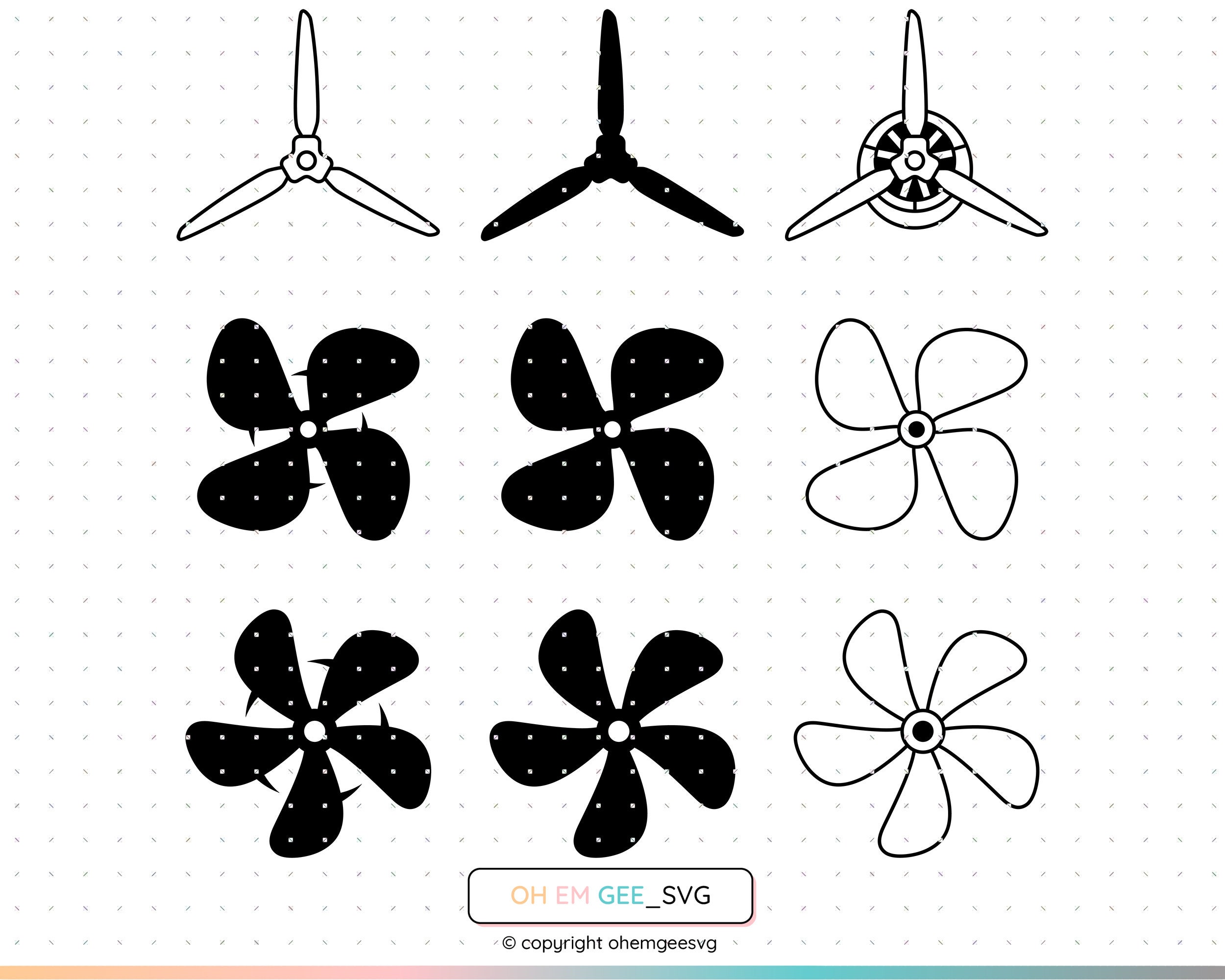 Propeller Svg Plane Propeller Png Ship Propeller Clipart - Etsy Finland