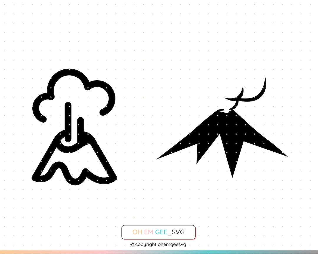 Volcano Saved in Svg and Png Files, Volcanic Landscape Png, Volcano ...