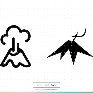 Volcano Saved in Svg and Png Files, Volcanic Landscape Png, Volcano ...