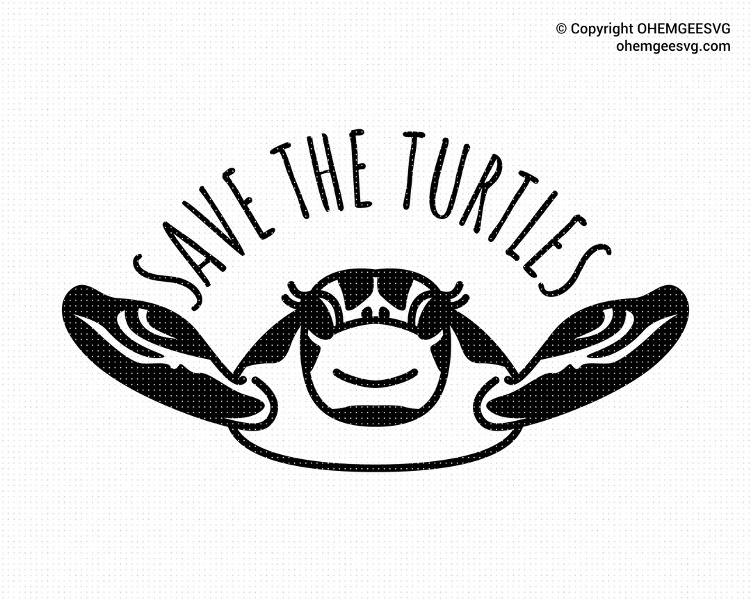 Save the Turtles SVG, Turtle SVG, Turtle Svg, Turtle Silhouette, Turtle ...