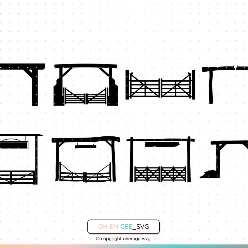 Dxf Files Ranch Gate - Etsy