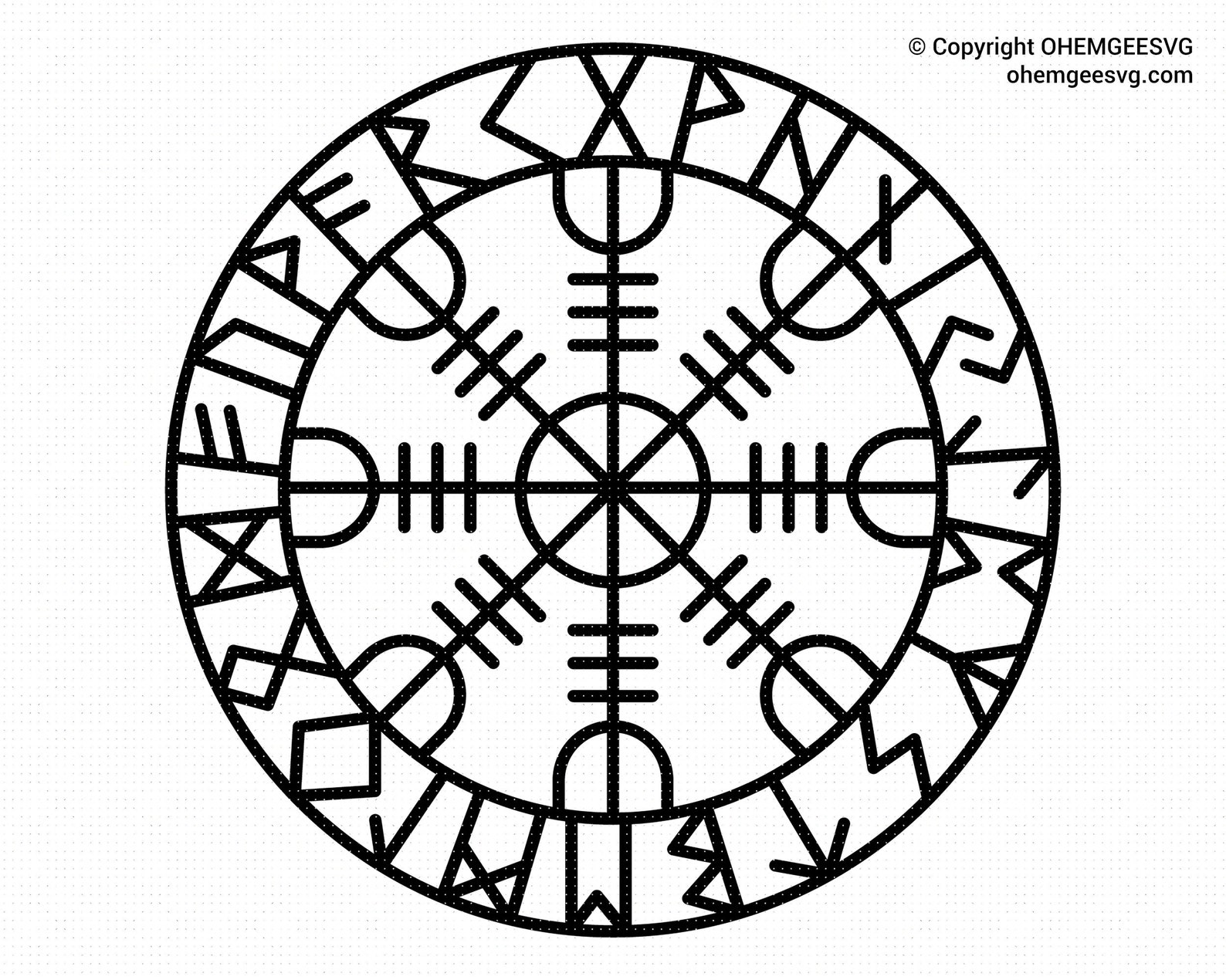 Runa de protección nórdica antigua (SVG), Talismán vikingo de ...