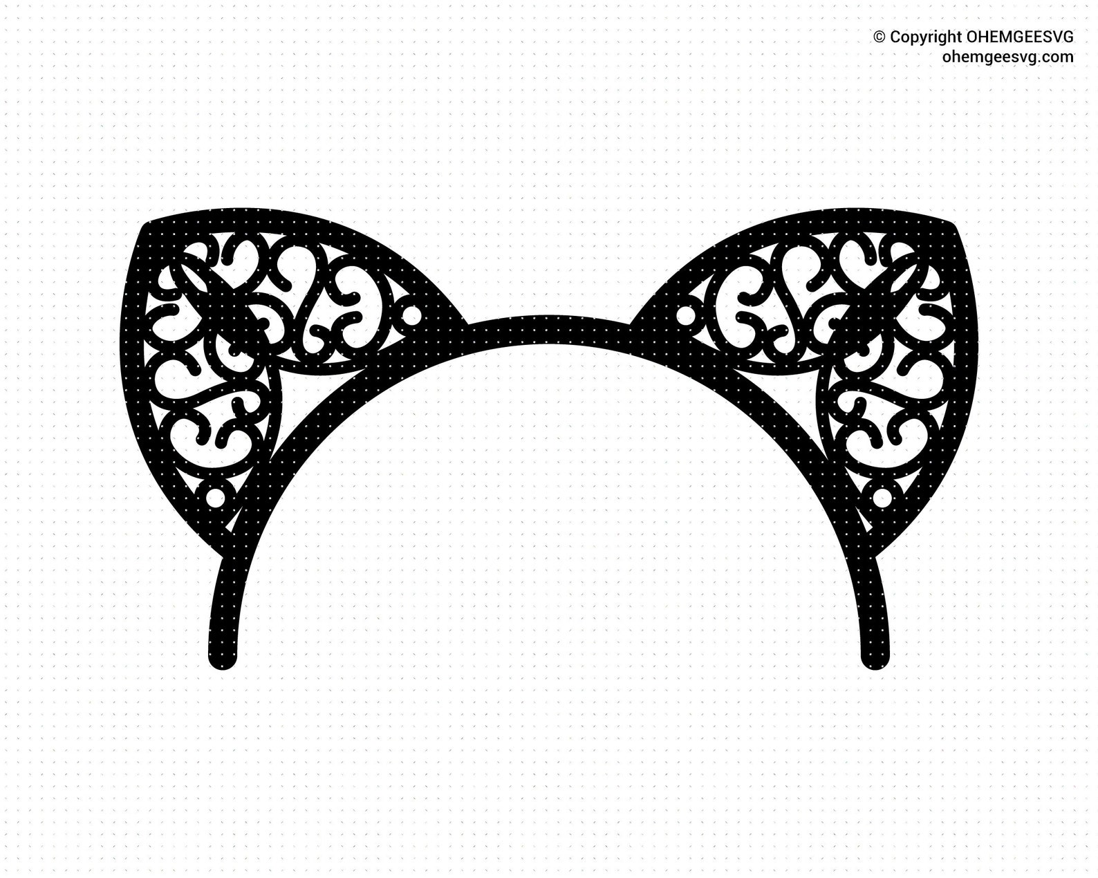Cat Ears Headband Svg Cat Ears Png Headband Clipart Cat | Etsy