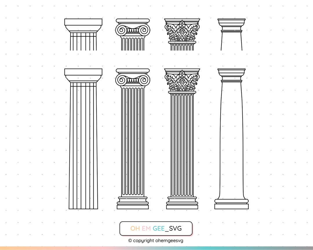 Column Svg, Columns Png, Architectural Columns Clipart, Greek Column ...