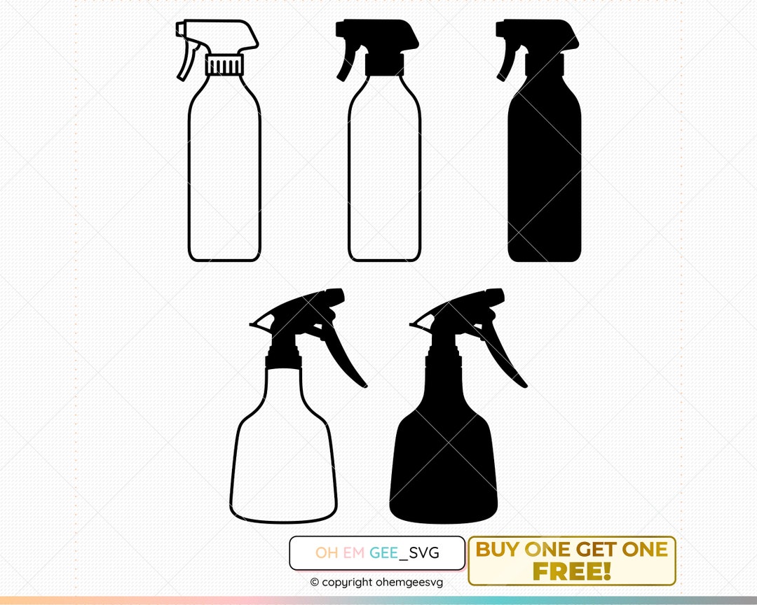 Spray Bottle Svg, Spray Bottle Clipart, Spray Bottle Png, Spray Bottle ...