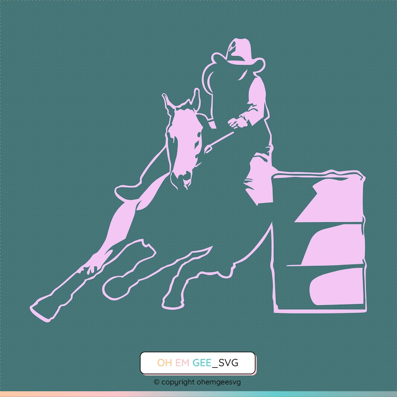 Barrel Racing Png - Etsy