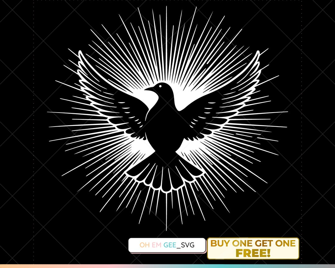 Holy Spirit Svg, Dove Clipart, Christian Png, Holy Spirit Dxf, Dove Eps ...
