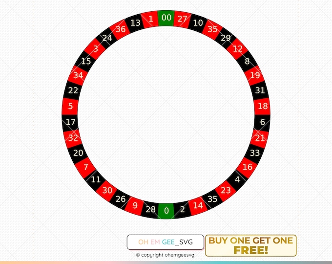 Casino Roulette Wheel and Tabel Clip Art Dxf Svg, Png,eps, Jpg, for ...