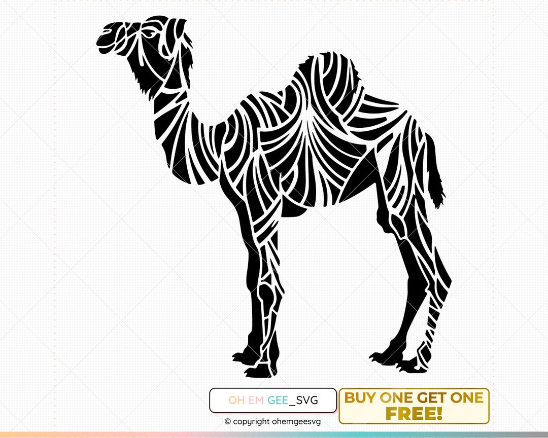 Camel Svg, Geometric Camel Clipart, Abstract Camel Png, Camel Dxf ...
