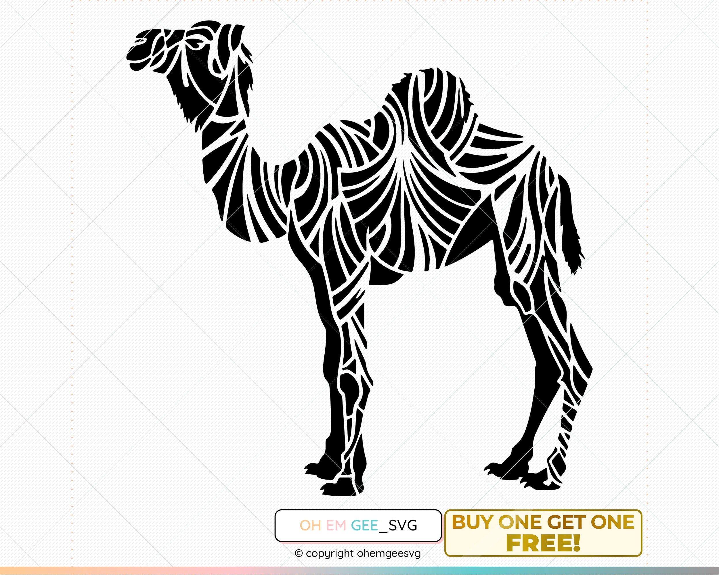 Camel Svg, Geometric Camel Clipart, Abstract Camel Png, Camel Dxf ...