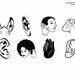 Ears SVG Bundle, Ears Png, Listen Clipart, Listening Dxf, Hear Eps ...