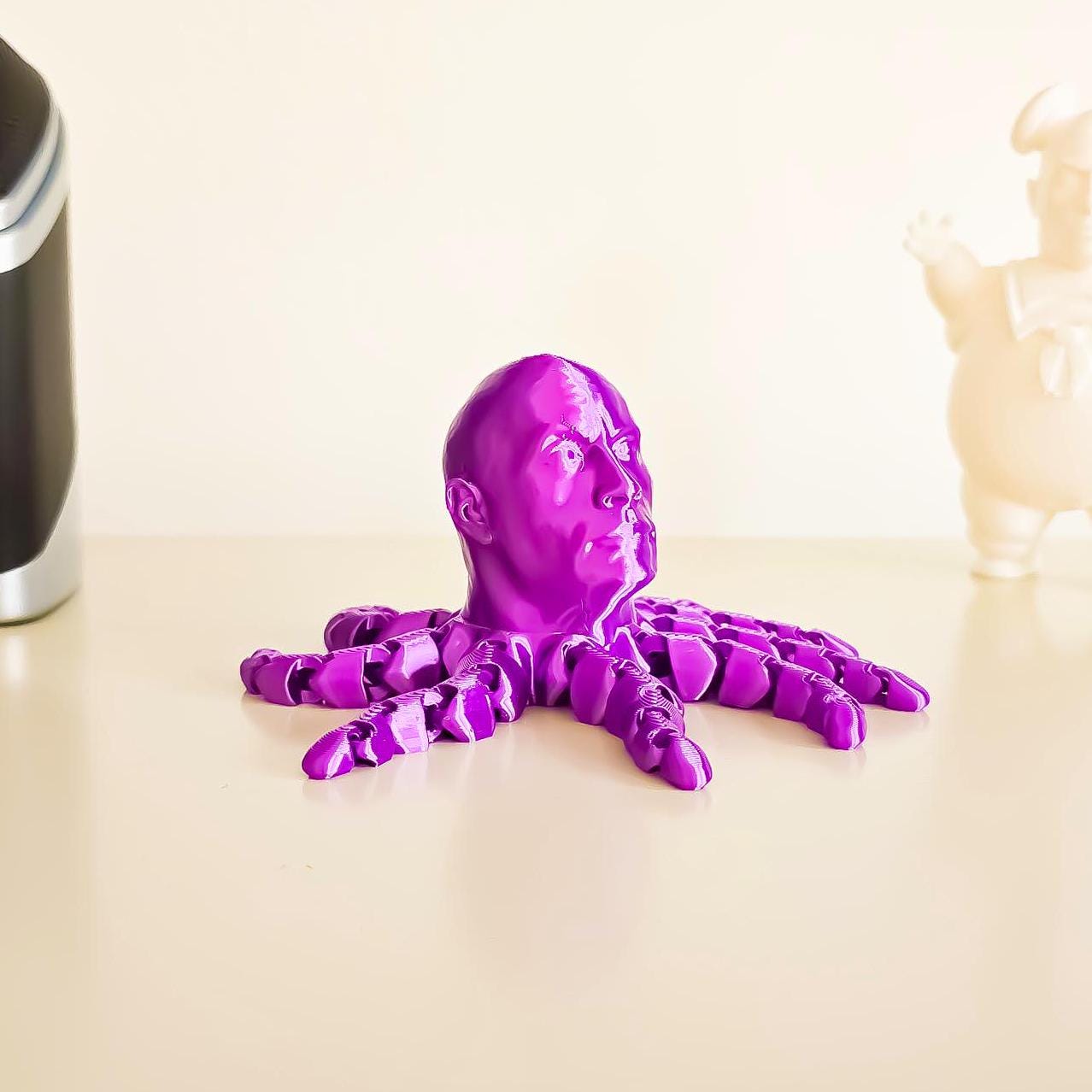 Rock Dwayne Johnson Rocktopus | Articulating Flexible Fidget - Etsy