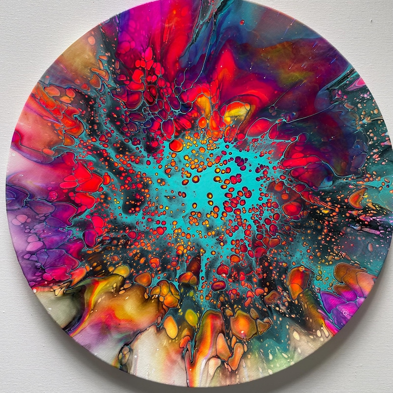 Acrylic Fluid Art - Etsy