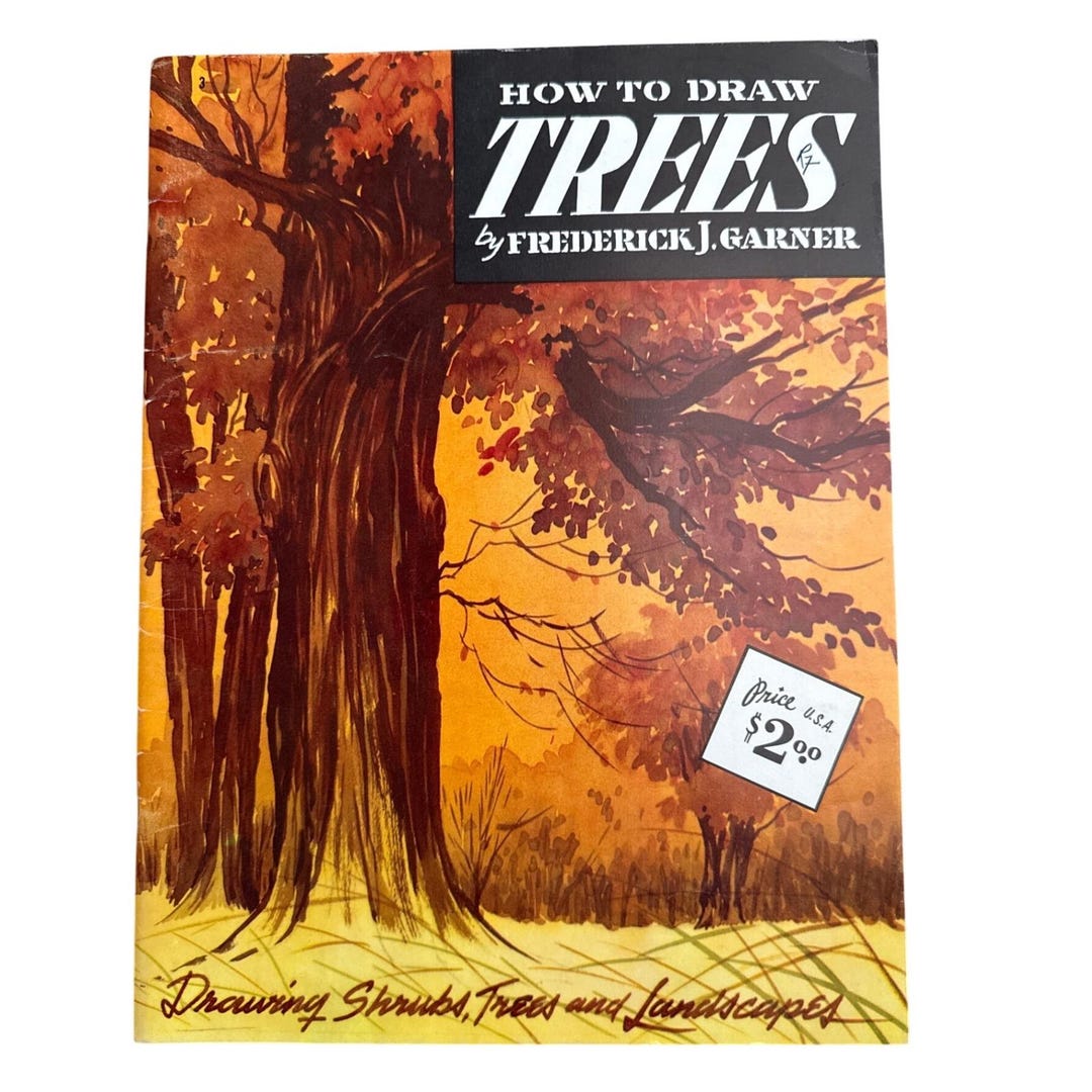 VTG How to Draw Trees by Frederick J. Garner Drawing Shrubs, Trees ...