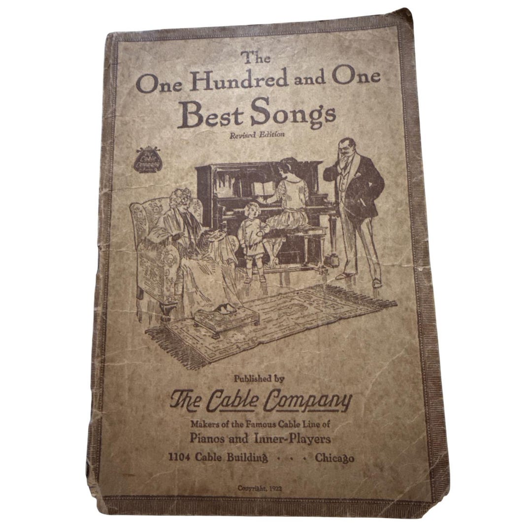 Antique 1922 the One Hundred and One Best Songs Revised Edition Music ...