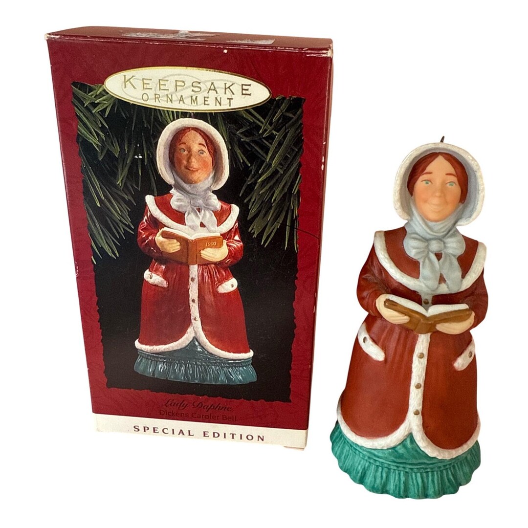 Hallmark Keepsake Ornament Lady Daphne Dickens Caroler 1993 Special ...