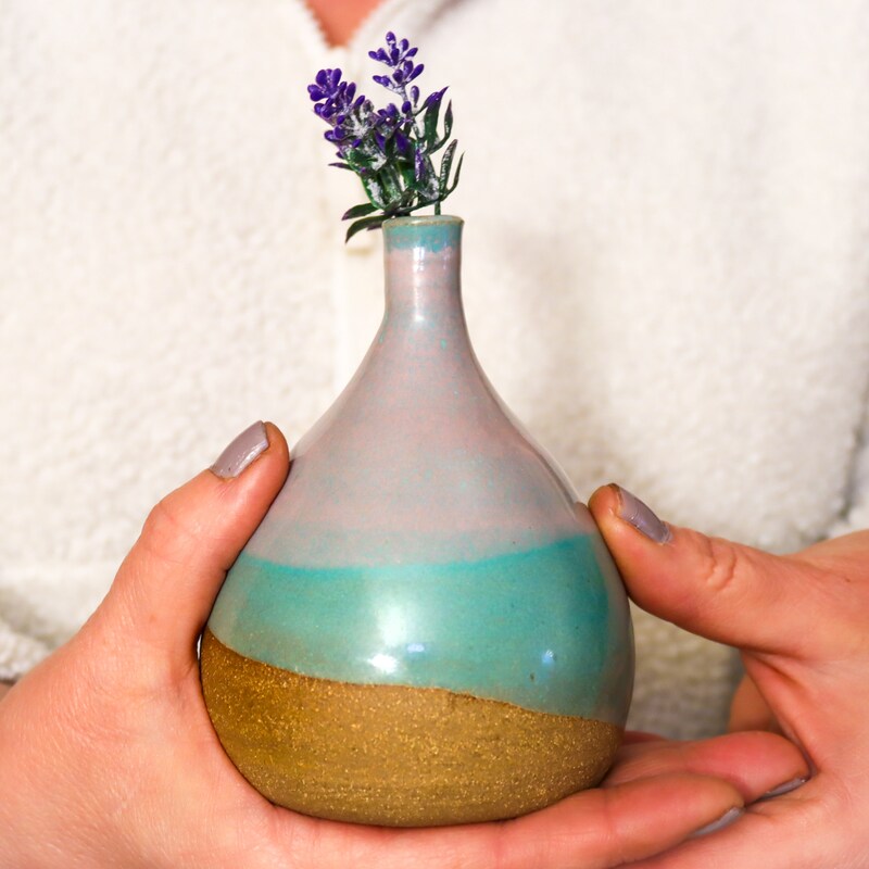 Pottery Bud Vase - Etsy