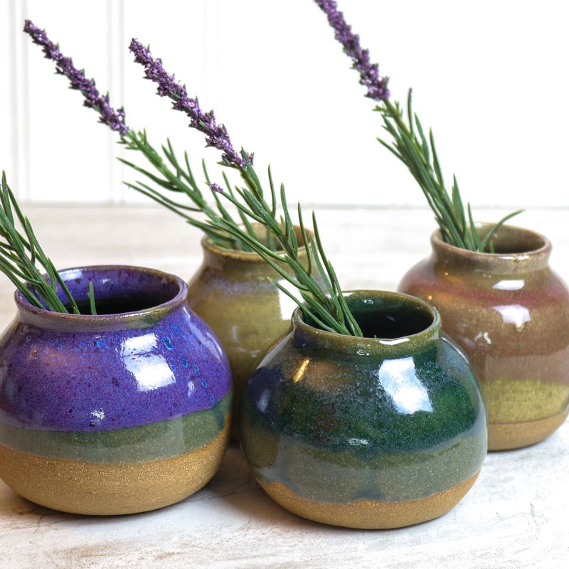 Pottery Bud Vase - Etsy