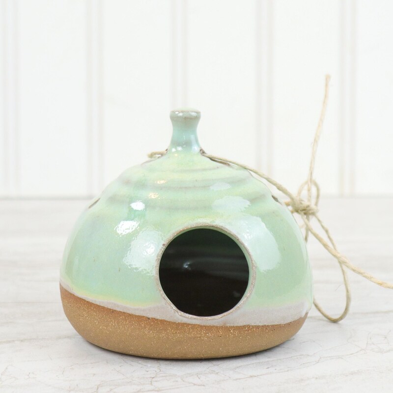 Ceramic Bird House - Etsy