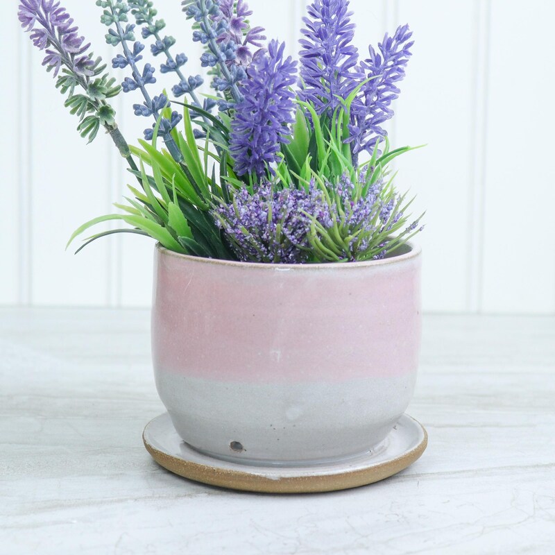 Pink Ceramic Planter - Etsy