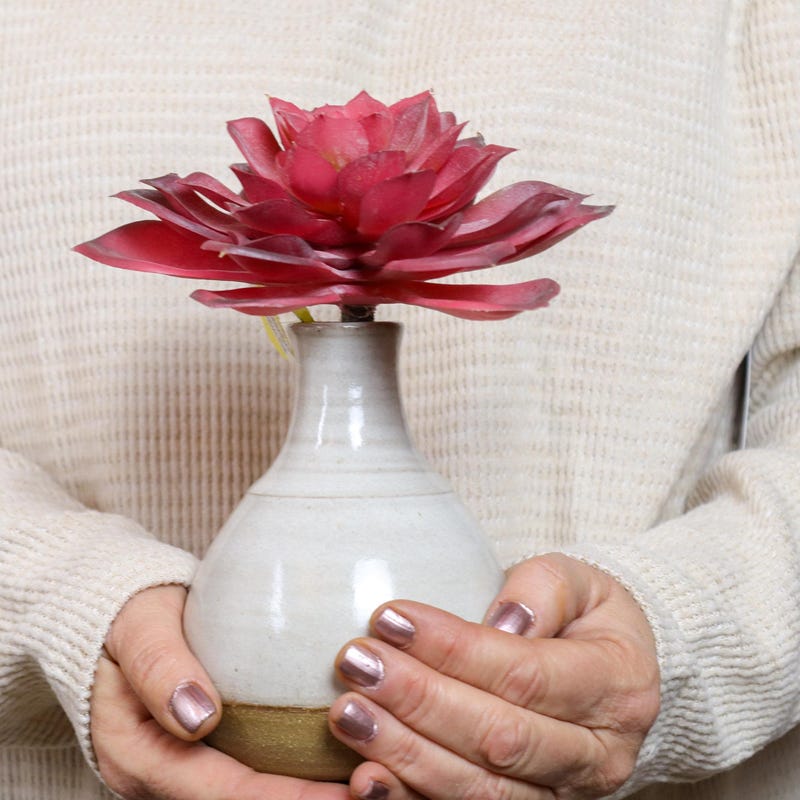Stoneware Bud Vase - Etsy