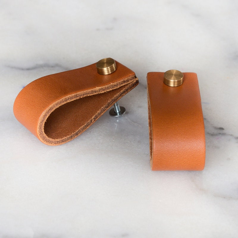 Leather Knobs - Etsy