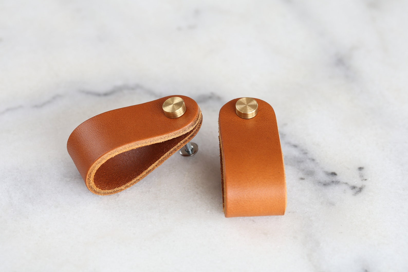 Leather Drawer Pull, Leather Handle, Leather Pull, Leather Knob ...