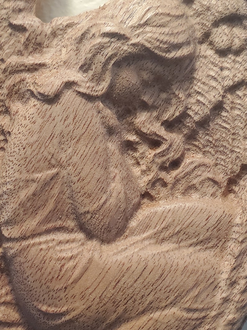 Angel Wooden Angel Wood Sculpture Wood Carving Angel Sculpture Wood ...