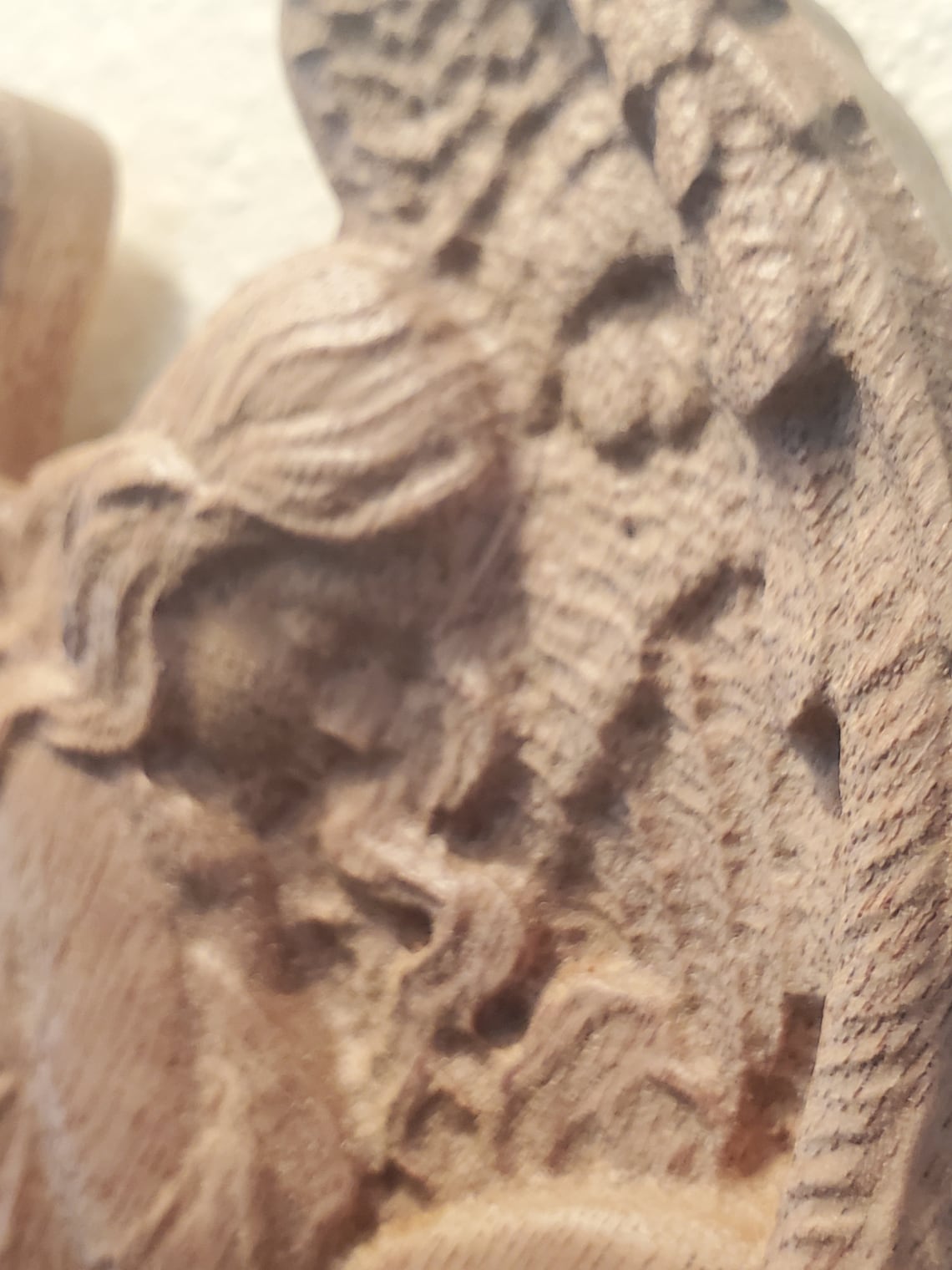 Angel Wooden Angel Wood Sculpture Wood Carving Angel Sculpture Wood ...