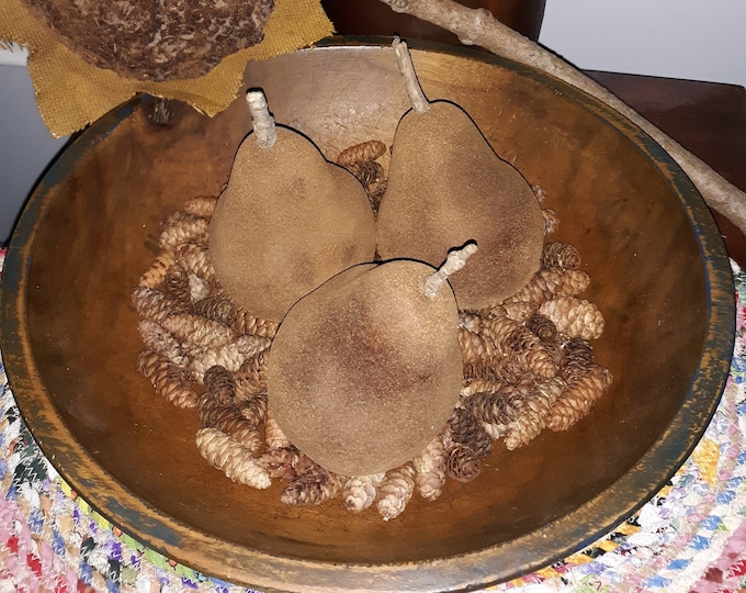 Primitive Farmhouse Spiced Pears Bowl Filler Set of Three - Etsy
