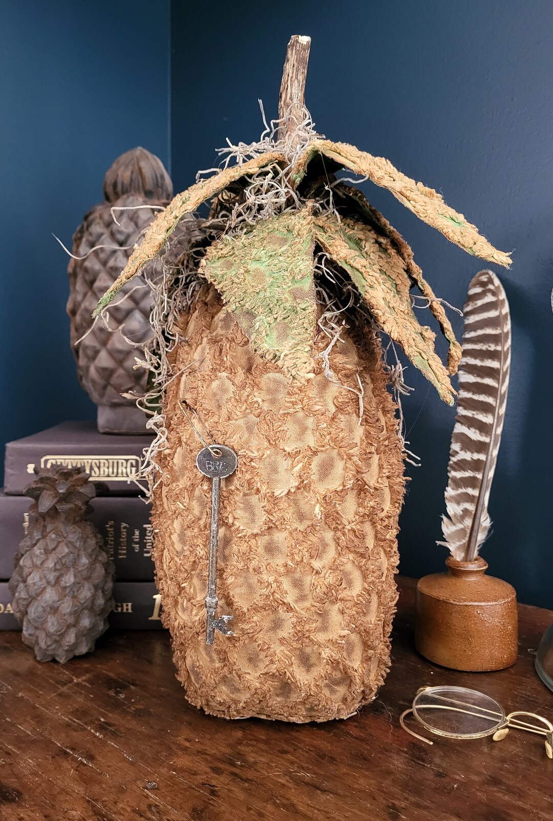 Primitive Farmhouse Colonial Pineapple Key Cupboard Tuck - Etsy