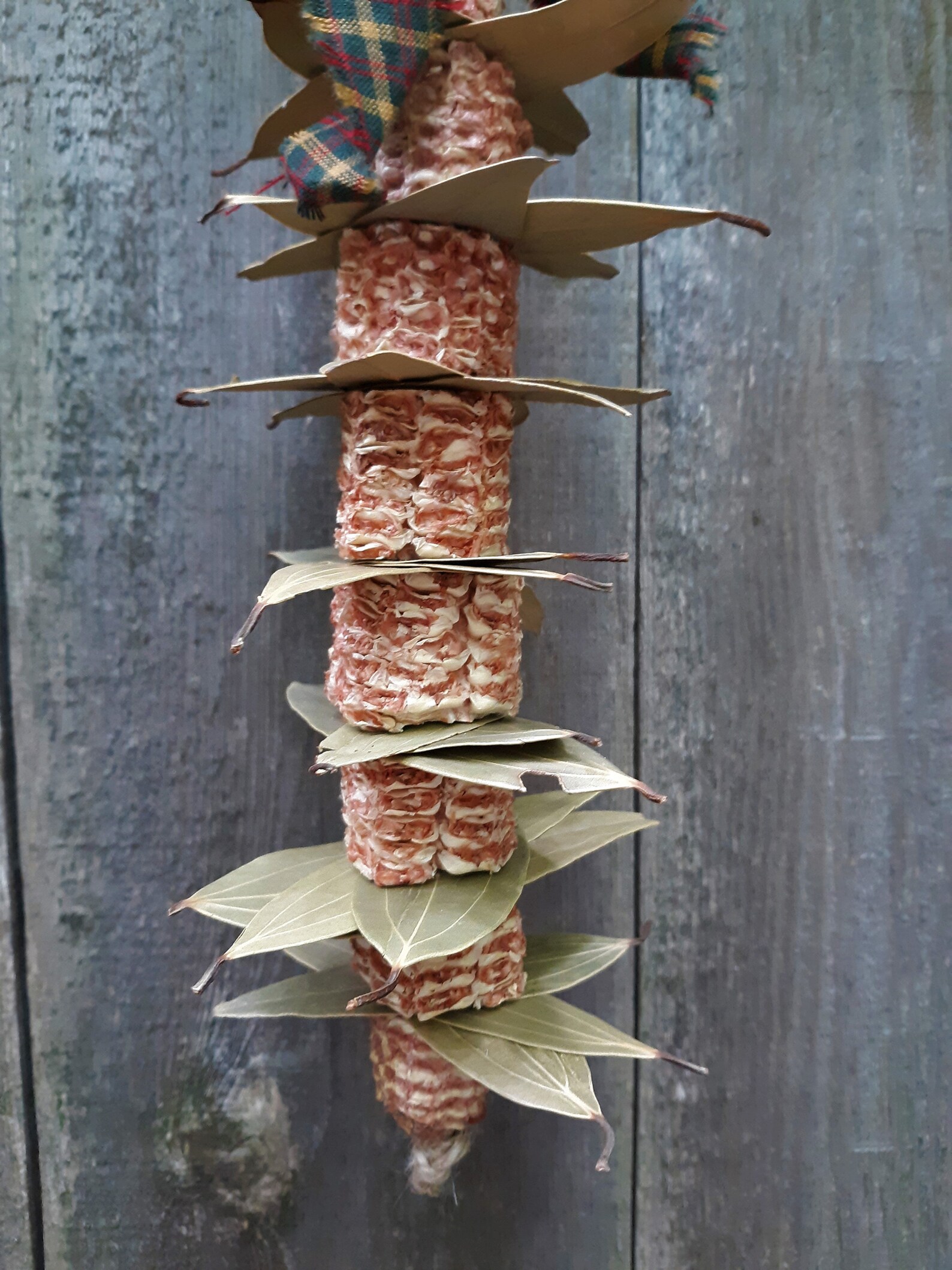 Primitive Corn Cob Bay Leaf Twine Cupboard Hang Make Do | Etsy