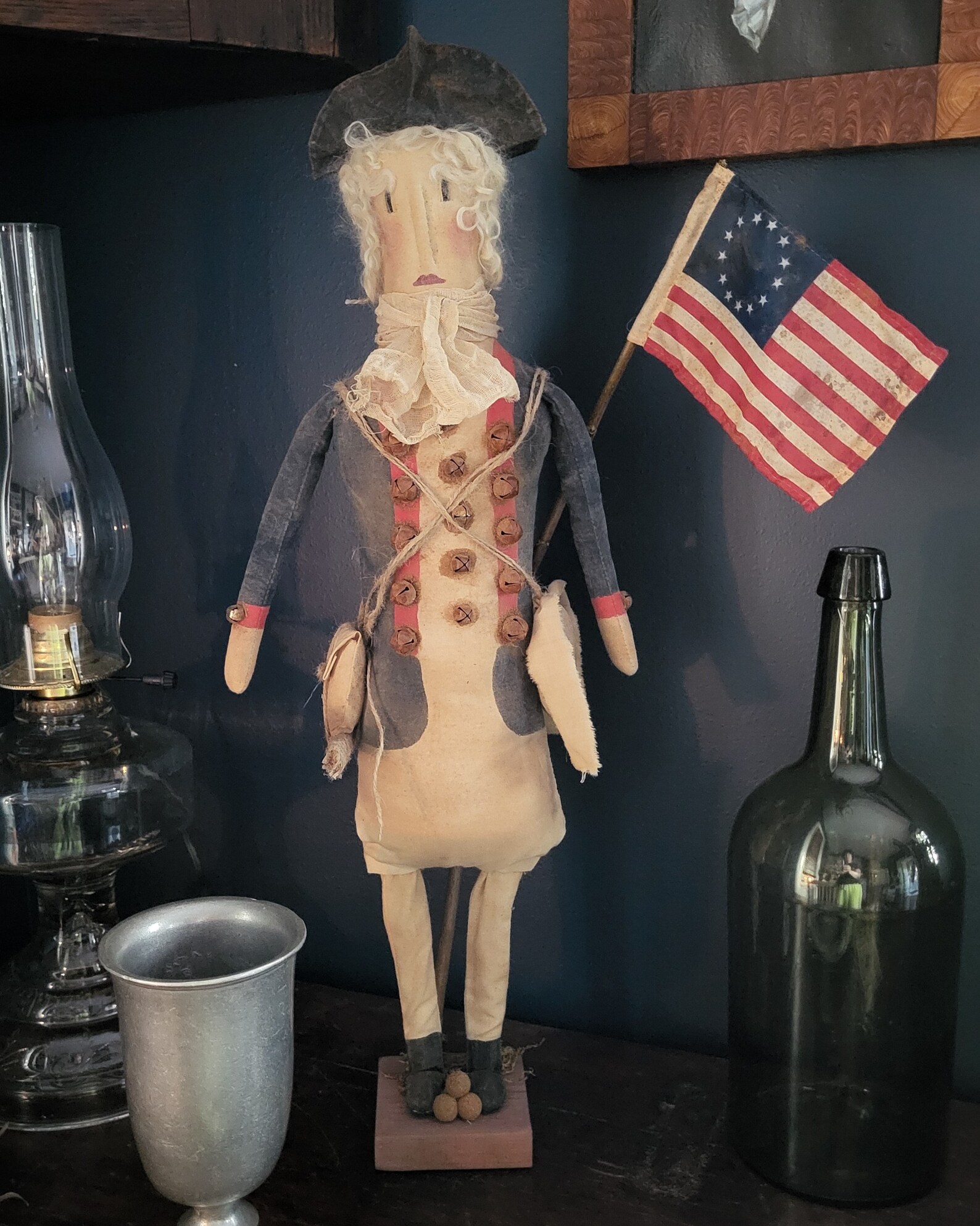 Primitive Farmhouse Americana Patriotic Folk Art George - Etsy