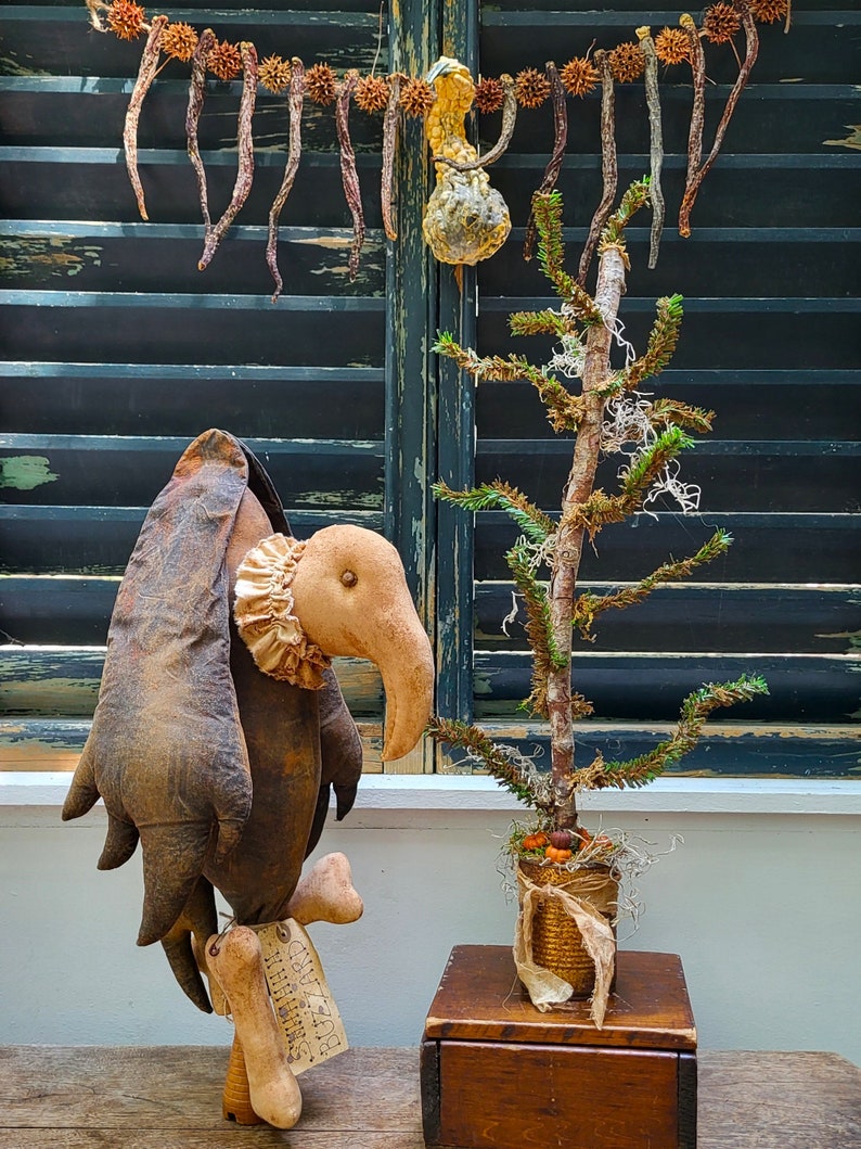 Primitive Halloween Spooky Vulture Buzzard Make Do - Etsy