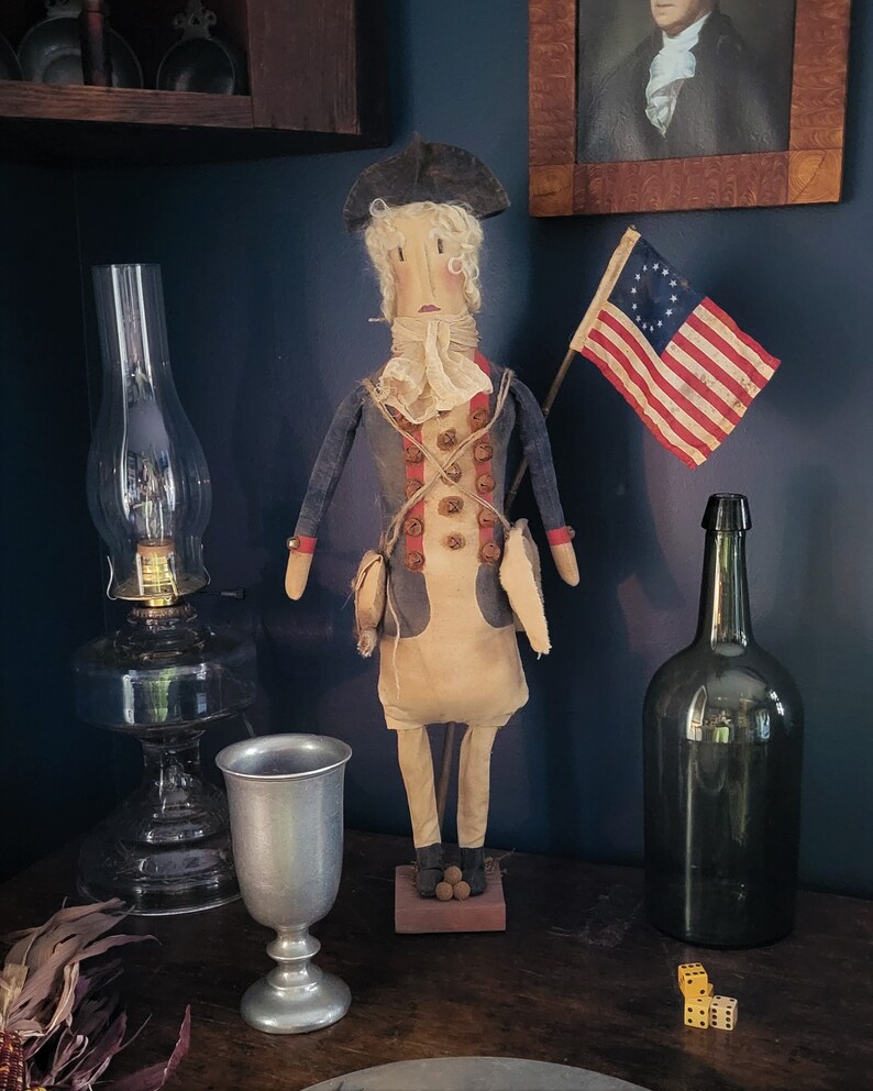 Primitive Farmhouse Americana Patriotic Folk Art George - Etsy
