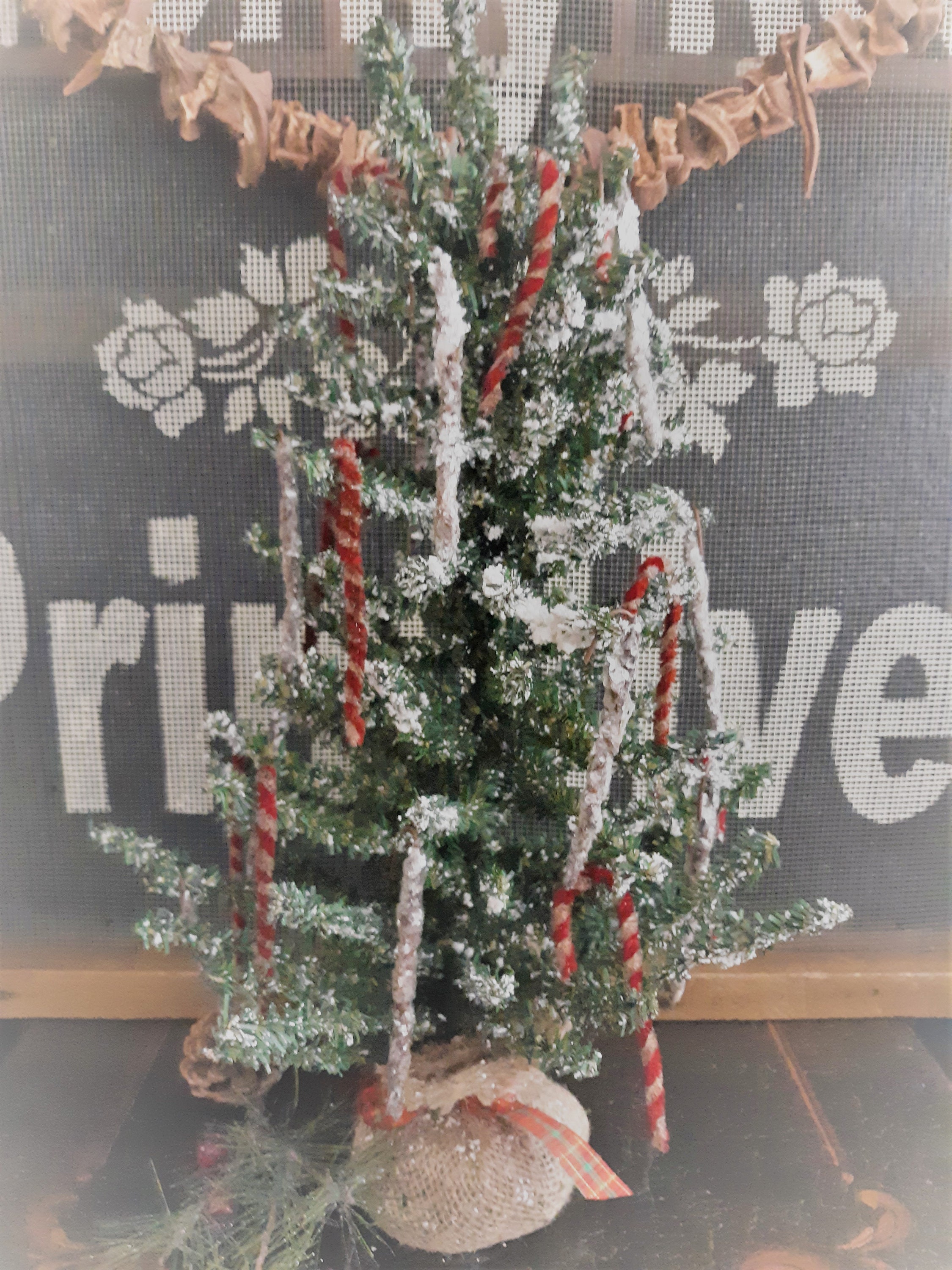 Primitive Rustic Christmas Icicles Candy Canes Make Do Set of 20 - Etsy