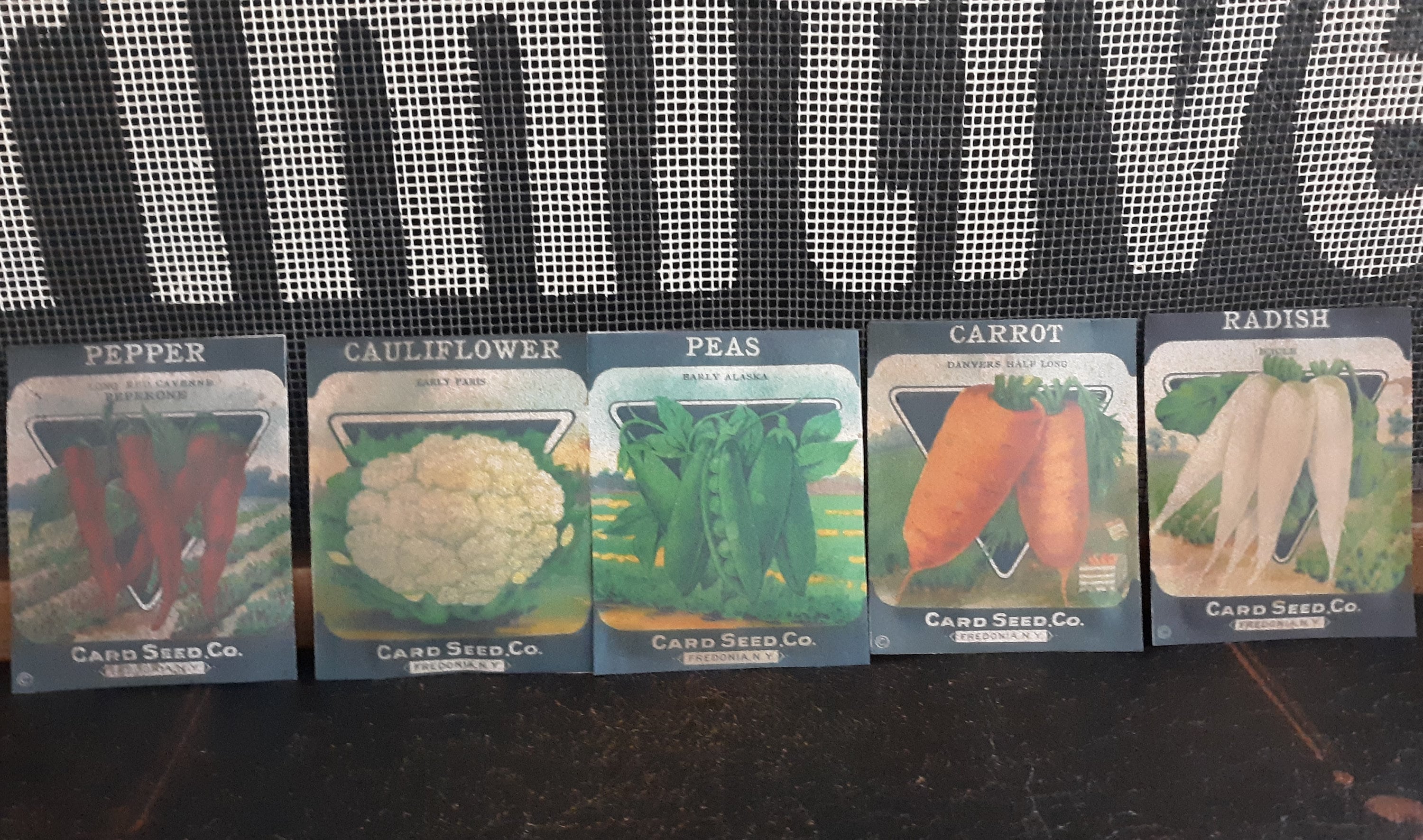 Primitive Farmhouse Vintage Seed Packet Recycled Wood Box | Etsy