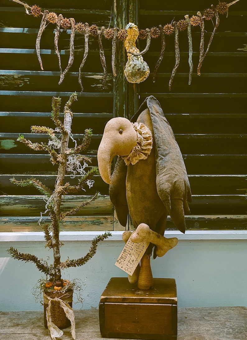 Primitive Halloween Spooky Vulture Buzzard Make Do - Etsy