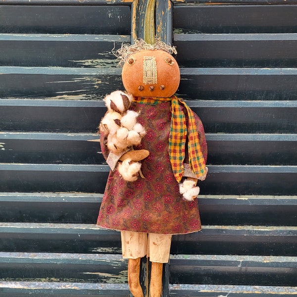Primitive Autumn Doll - Etsy